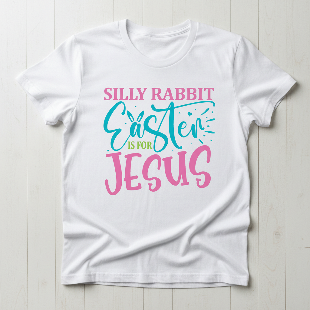 Family Easter “Silly Rabbit, Easter Is for Jesus” Tee – MEMORIES2MAKE4U