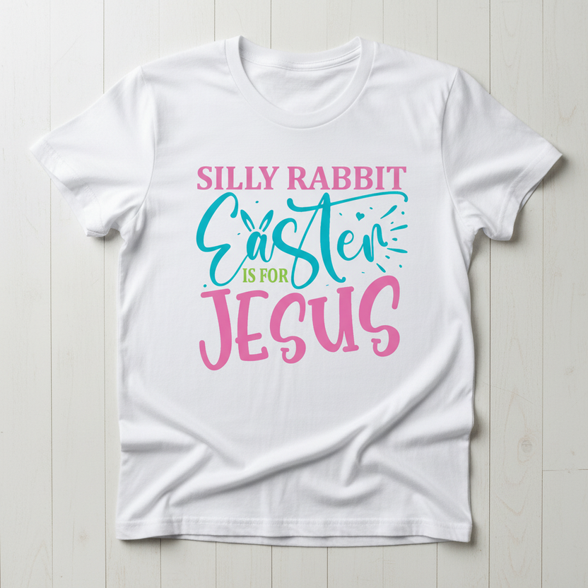 Family Easter “Silly Rabbit, Easter Is for Jesus” Tee – MEMORIES2MAKE4U